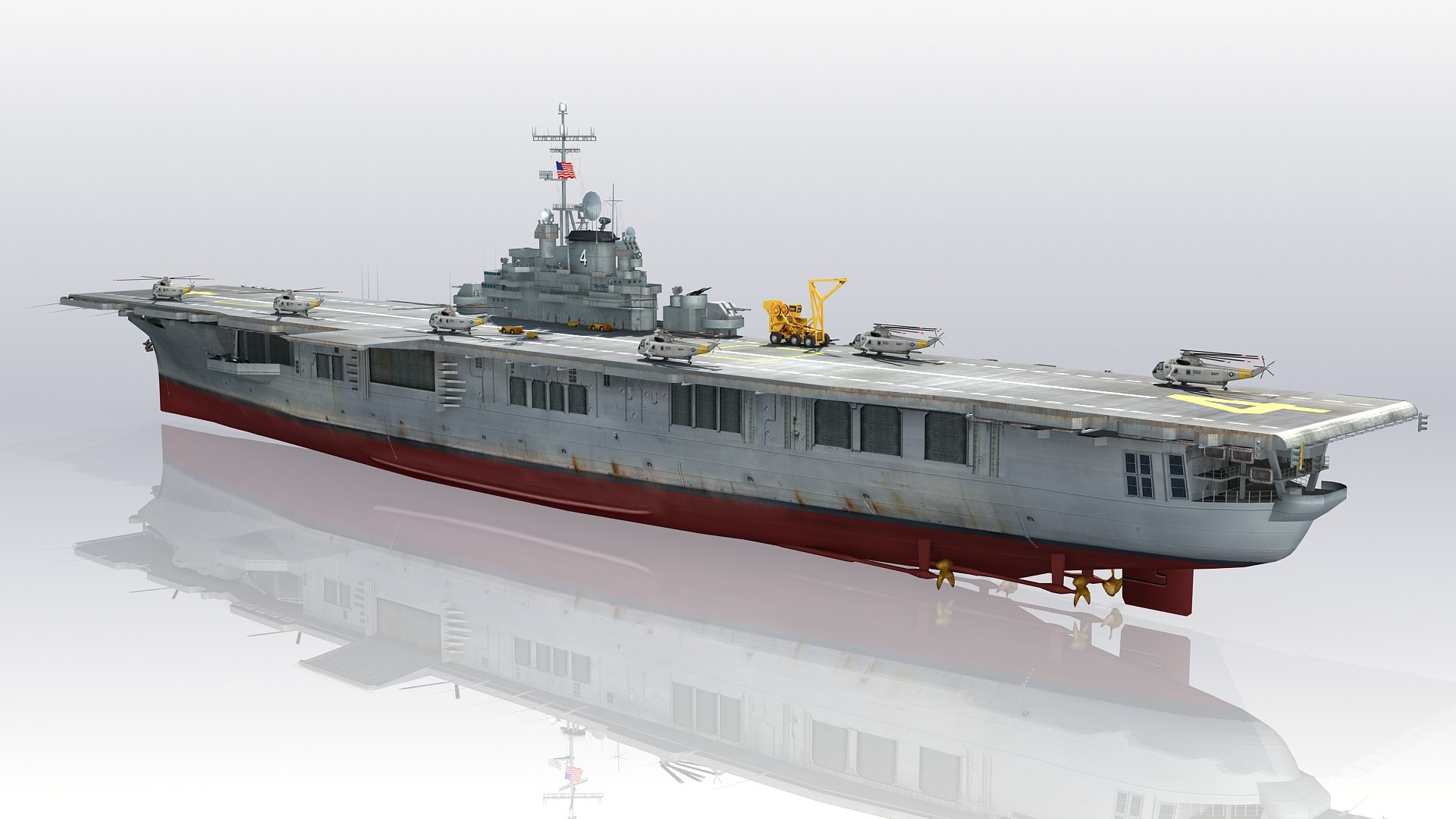 3D USS Boxer LPH-4 CV-21 model - TurboSquid 2077057