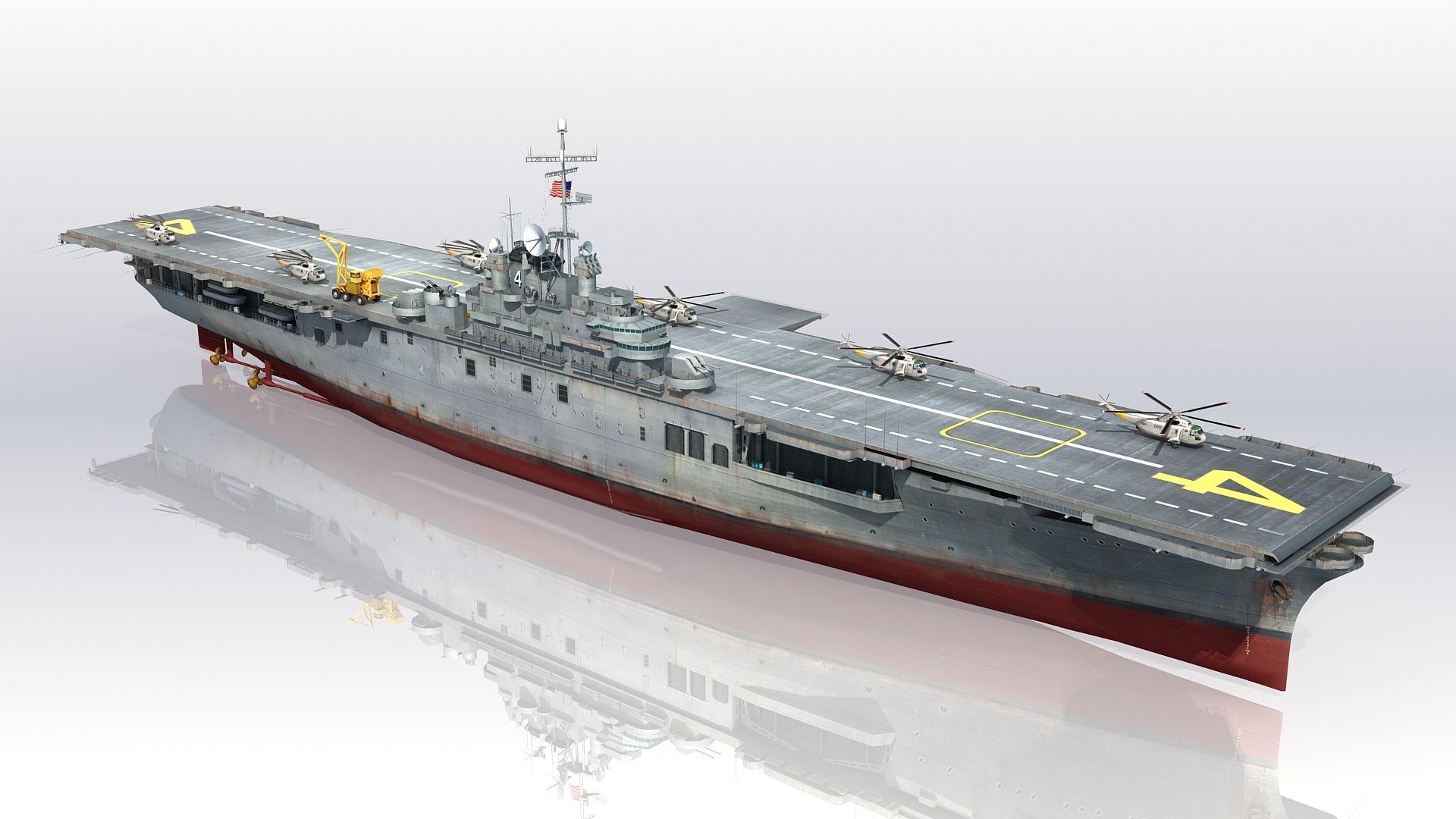 3D USS Boxer LPH-4 CV-21 model - TurboSquid 2077057