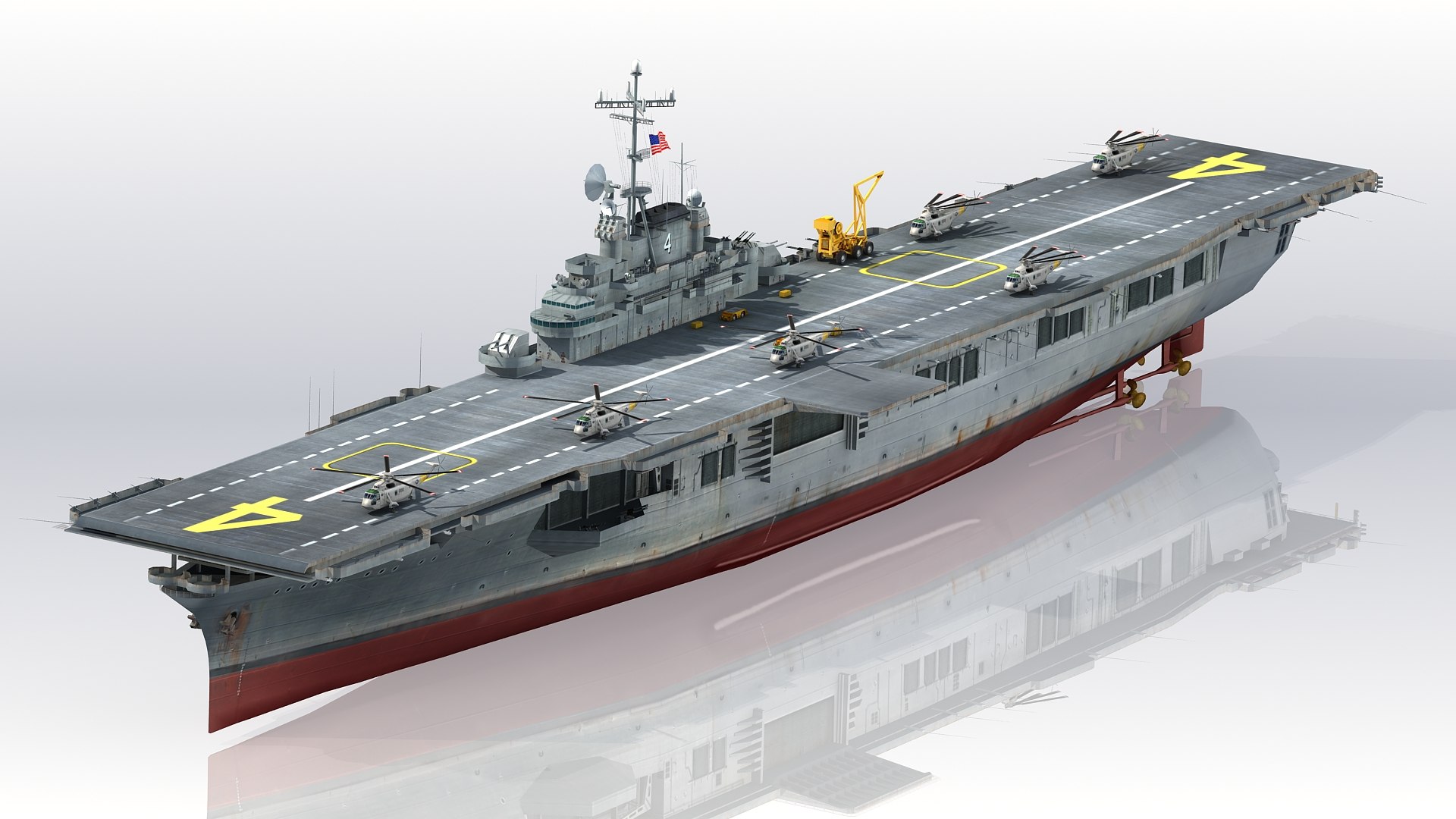 3D USS Boxer LPH-4 CV-21 Model - TurboSquid 2077057