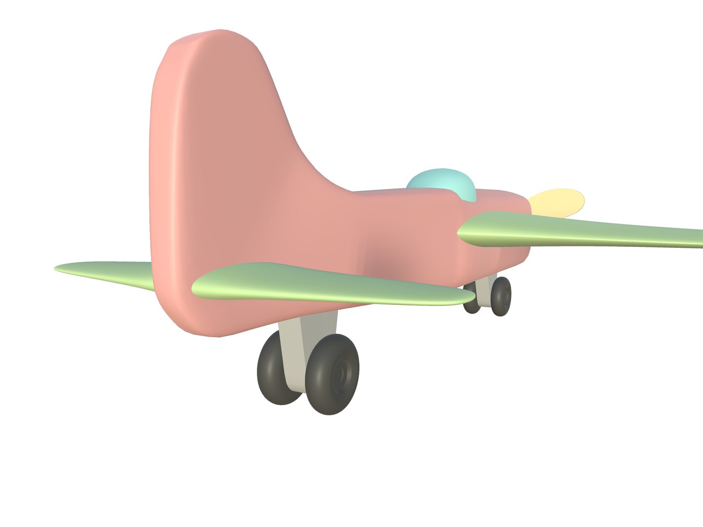 3D Cartoon Airplane 3D Model High Quality Ready For Animation ...
