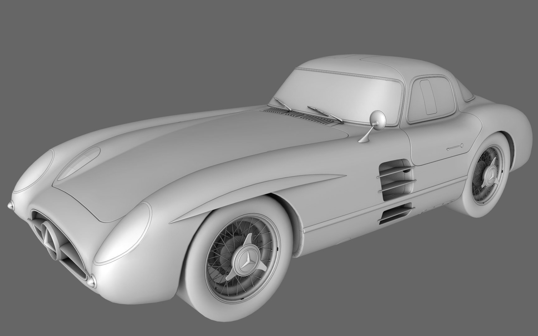 3d Model Mercedes Benz Slr 300