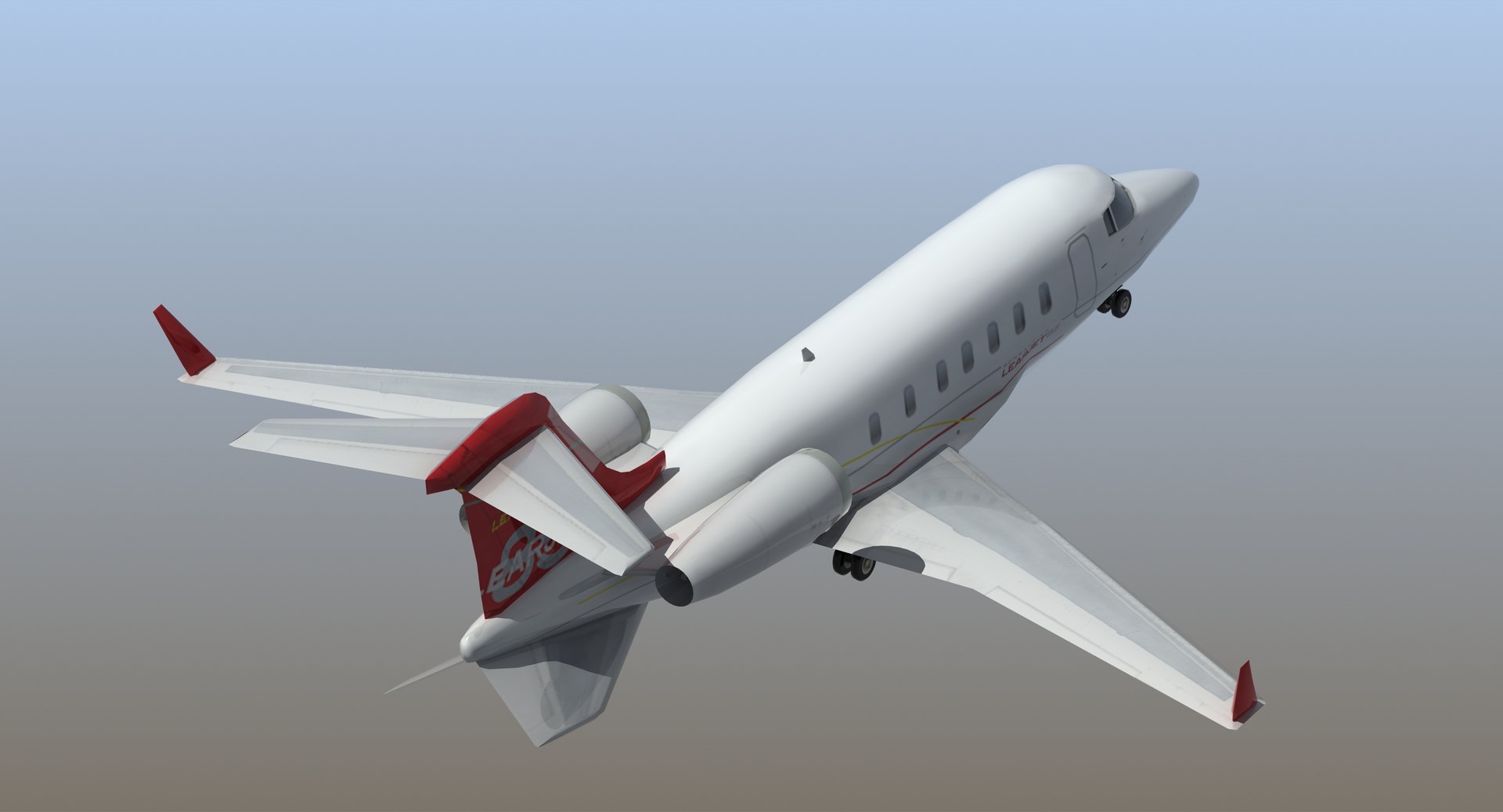 3D Model Learjet Private Jet - TurboSquid 1274030