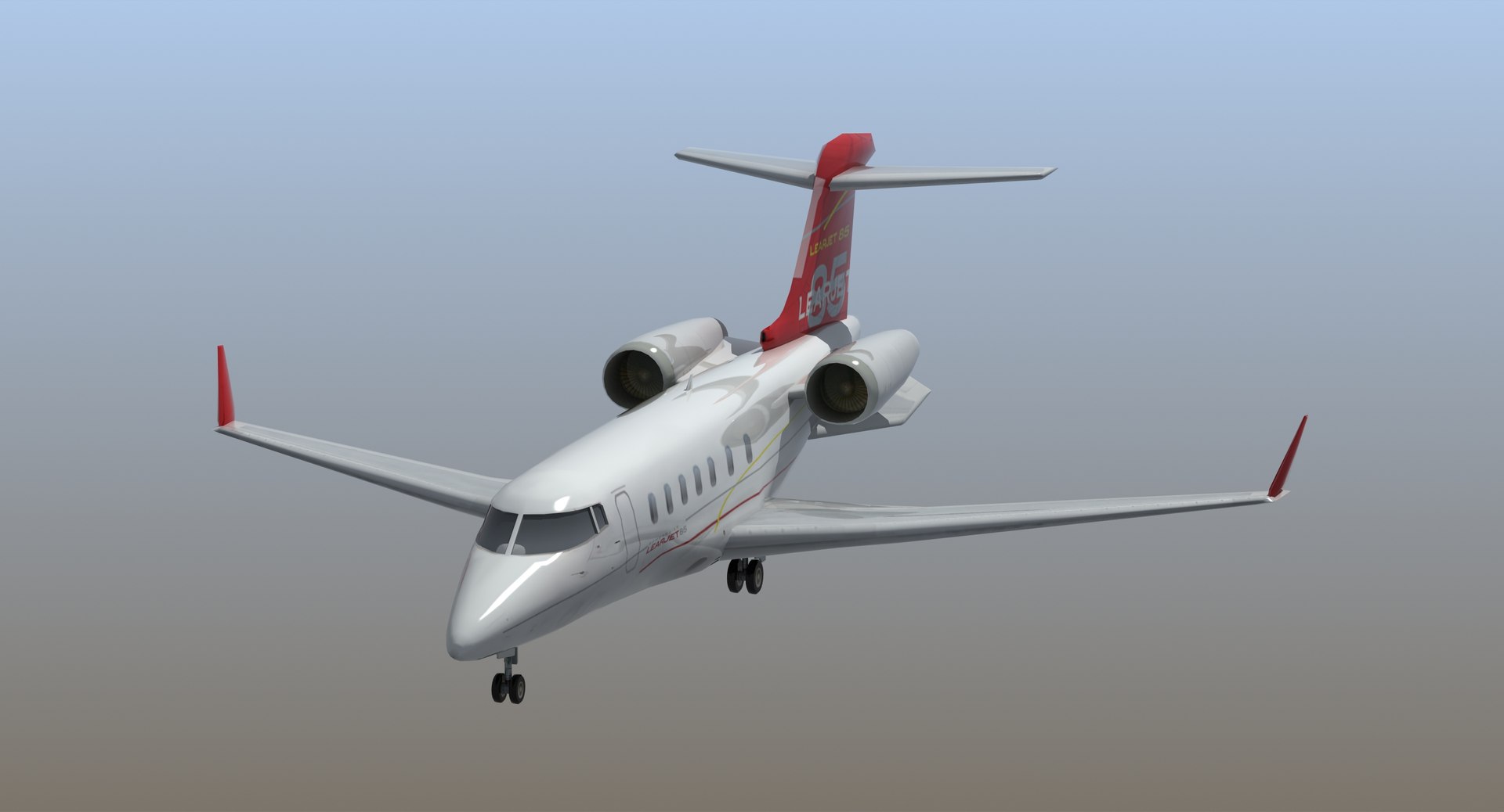 3D Model Learjet Private Jet - TurboSquid 1274030