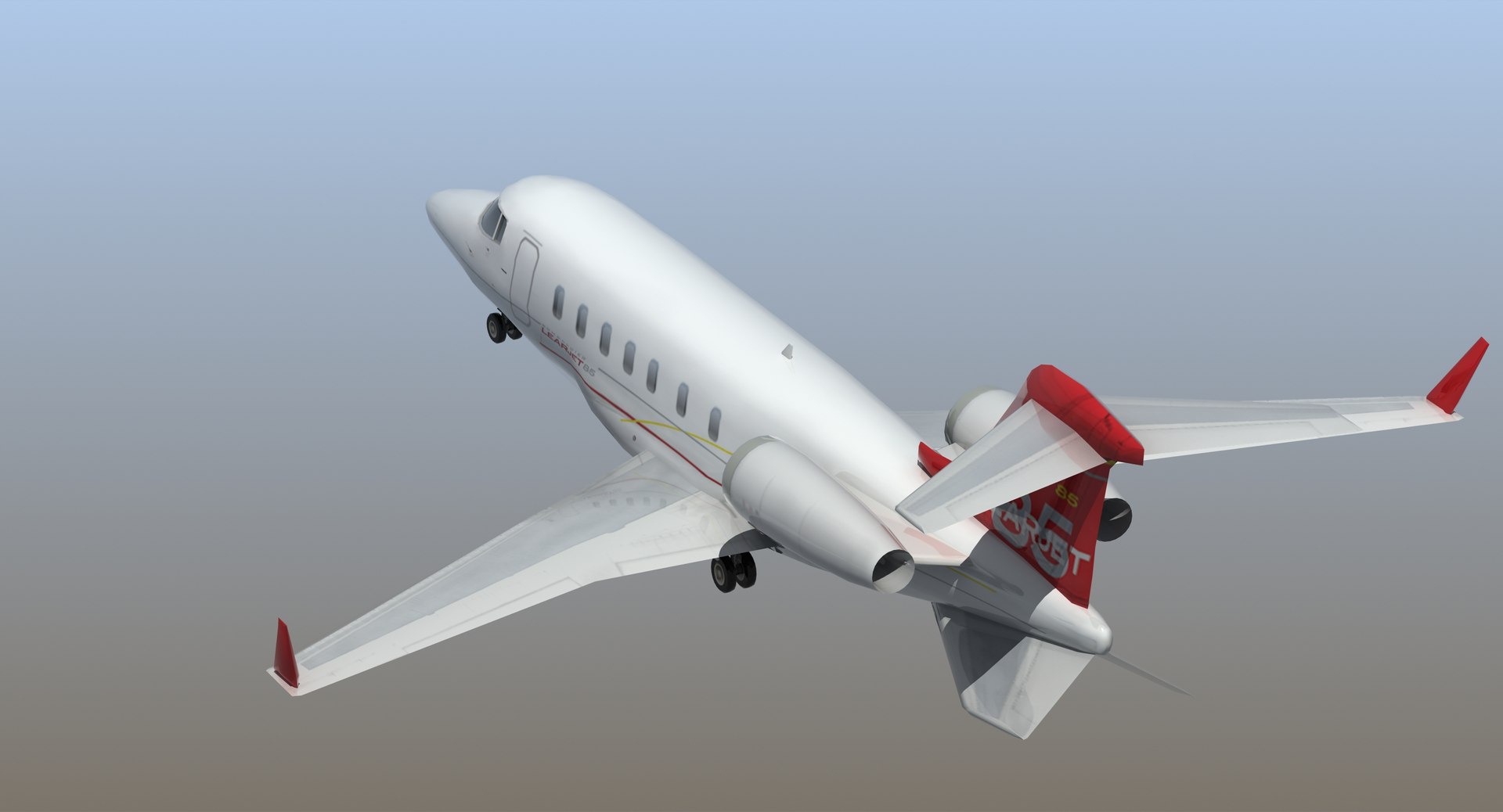 3D Model Learjet Private Jet - TurboSquid 1274030