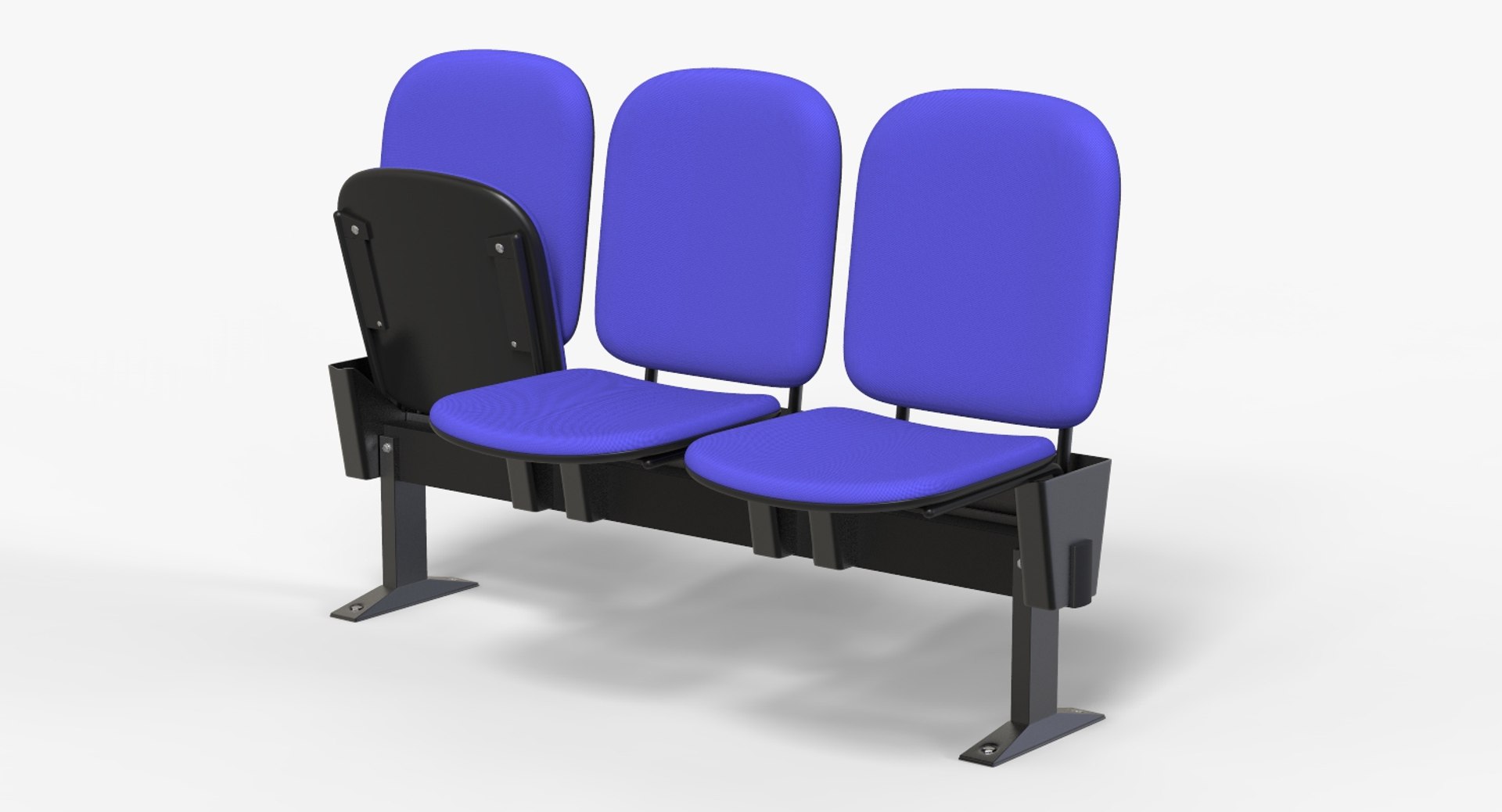 Row 3 Seater Conference 3D Model - TurboSquid 1358092