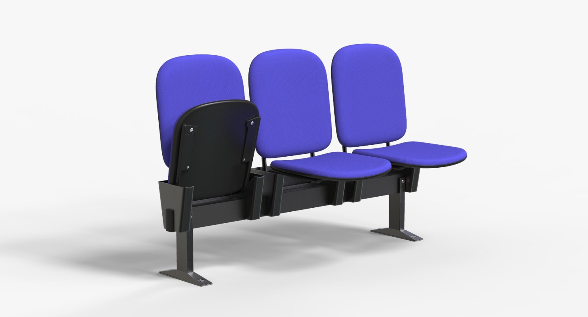 Row 3 Seater Conference 3D Model - TurboSquid 1358092