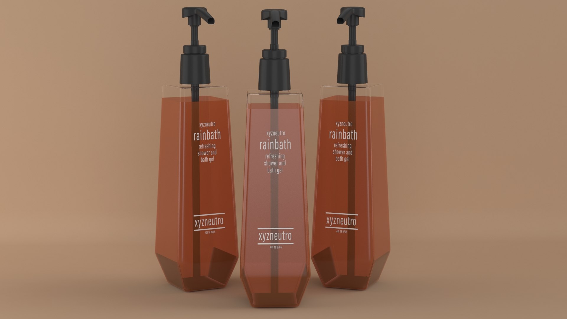 3D shampoo bottle slim - TurboSquid 1485479