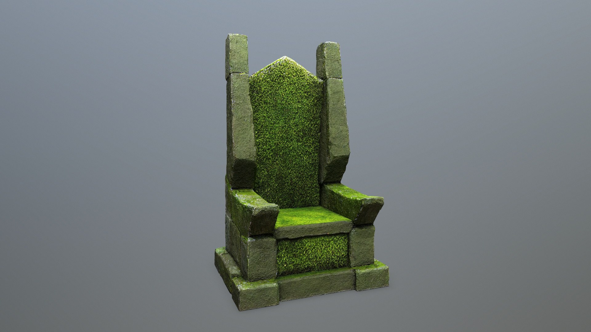 3D Stone Throne Model - TurboSquid 2268848