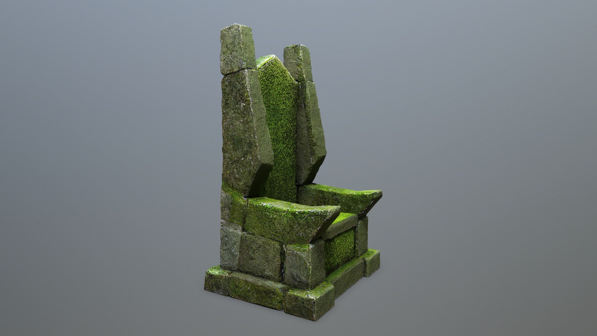 3D Stone Throne Model - TurboSquid 2268848