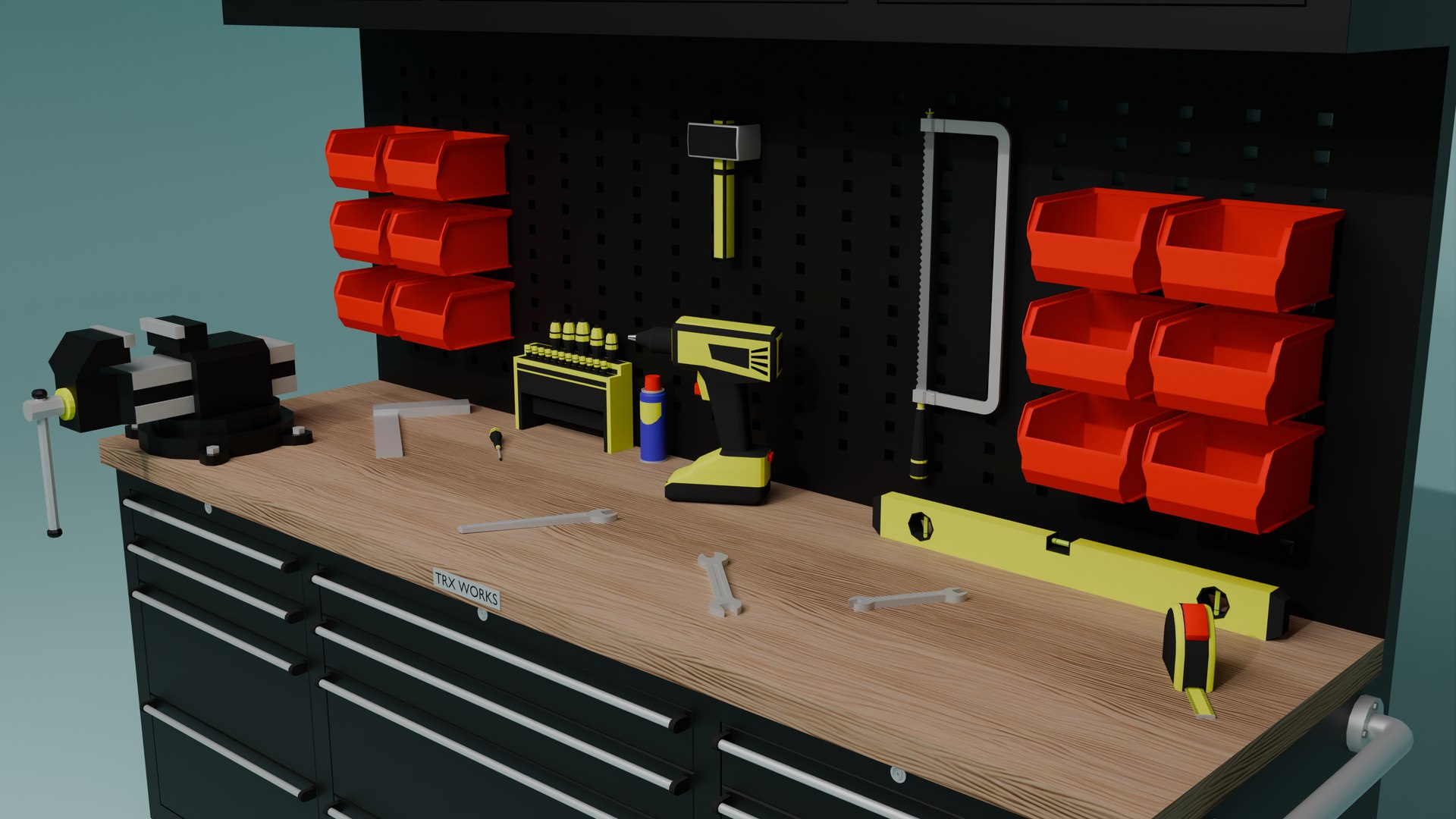 3D Workbench Model - TurboSquid 2220316