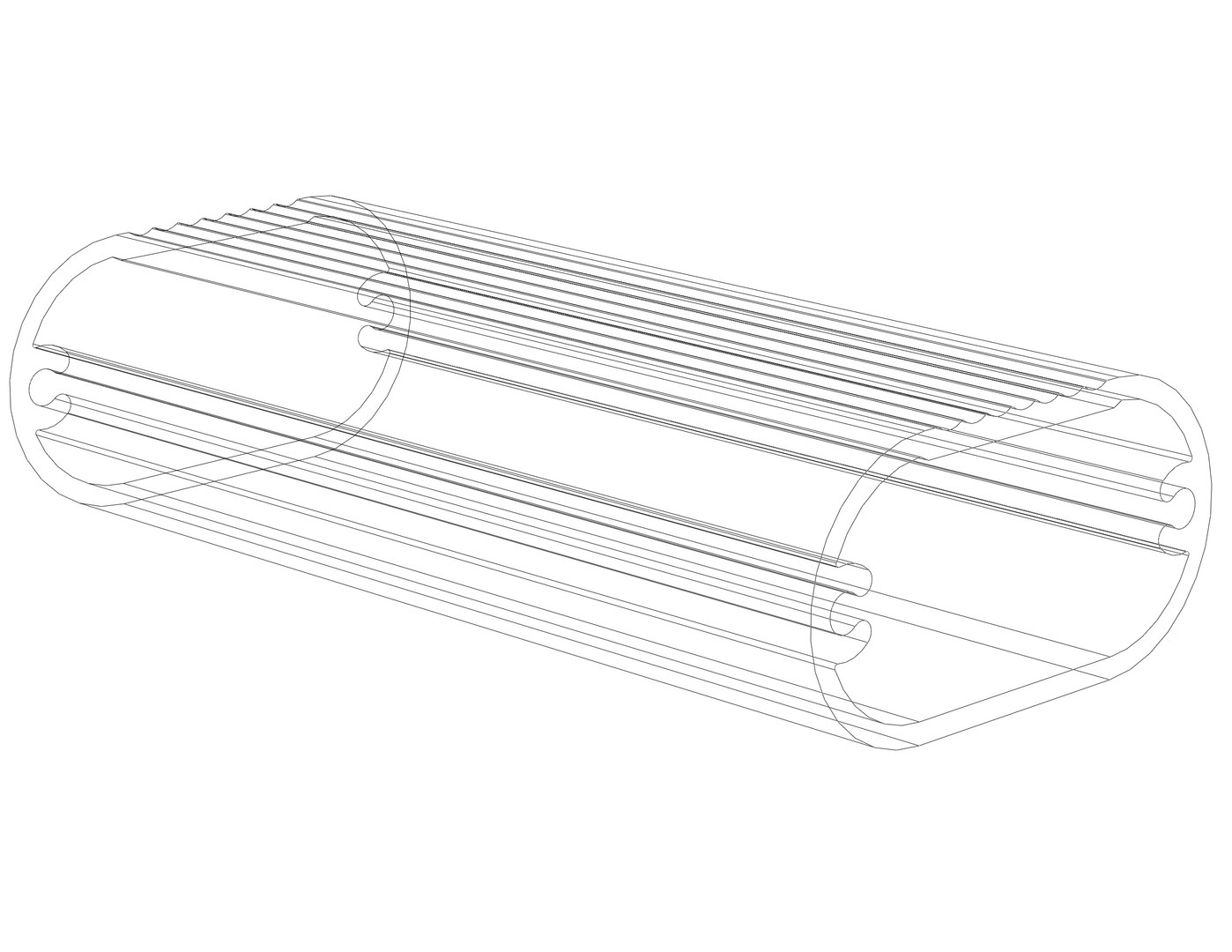 3D model Aluminum Extruded Oval Pipe Footrest - TurboSquid 2176336