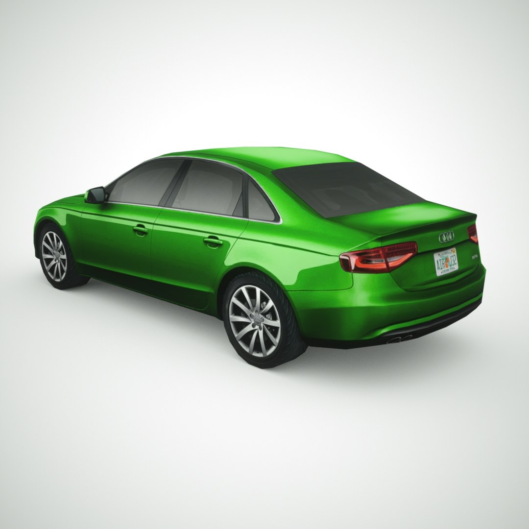 Multi Colored 2013 Audi A4 Model - TurboSquid 1192636