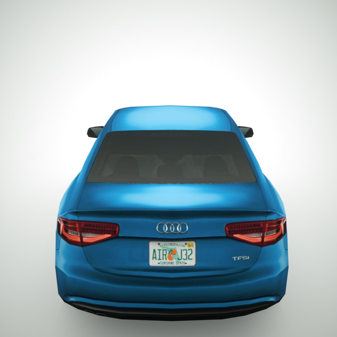 Multi Colored 2013 Audi A4 Model - TurboSquid 1192636