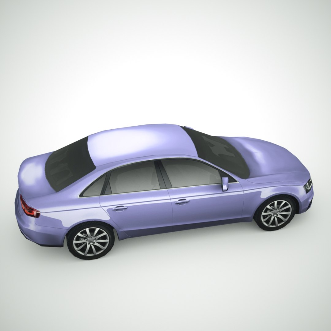 Multi Colored 2013 Audi A4 Model - TurboSquid 1192636