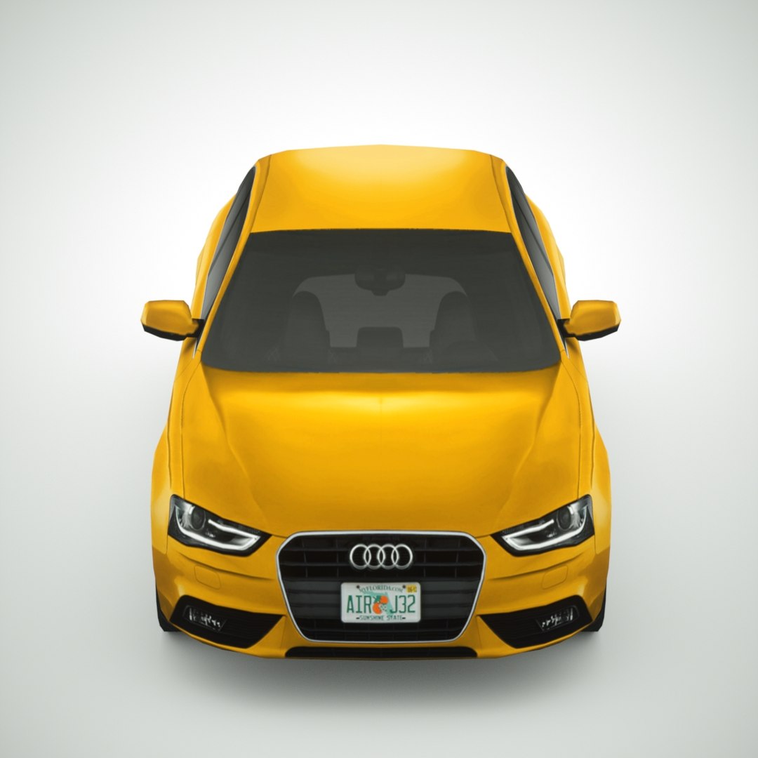 Multi Colored 2013 Audi A4 Model - TurboSquid 1192636