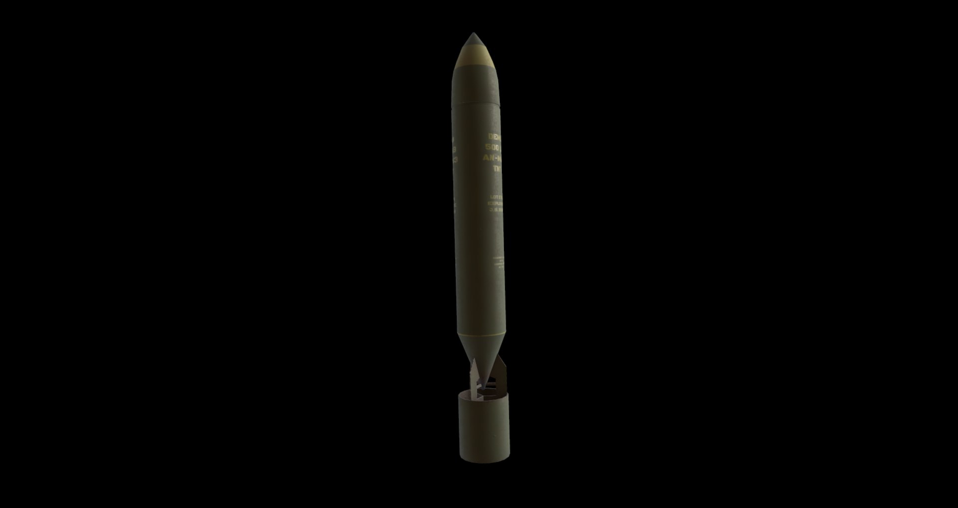Armor Piercing Bomb 02 3D Model - TurboSquid 2275632