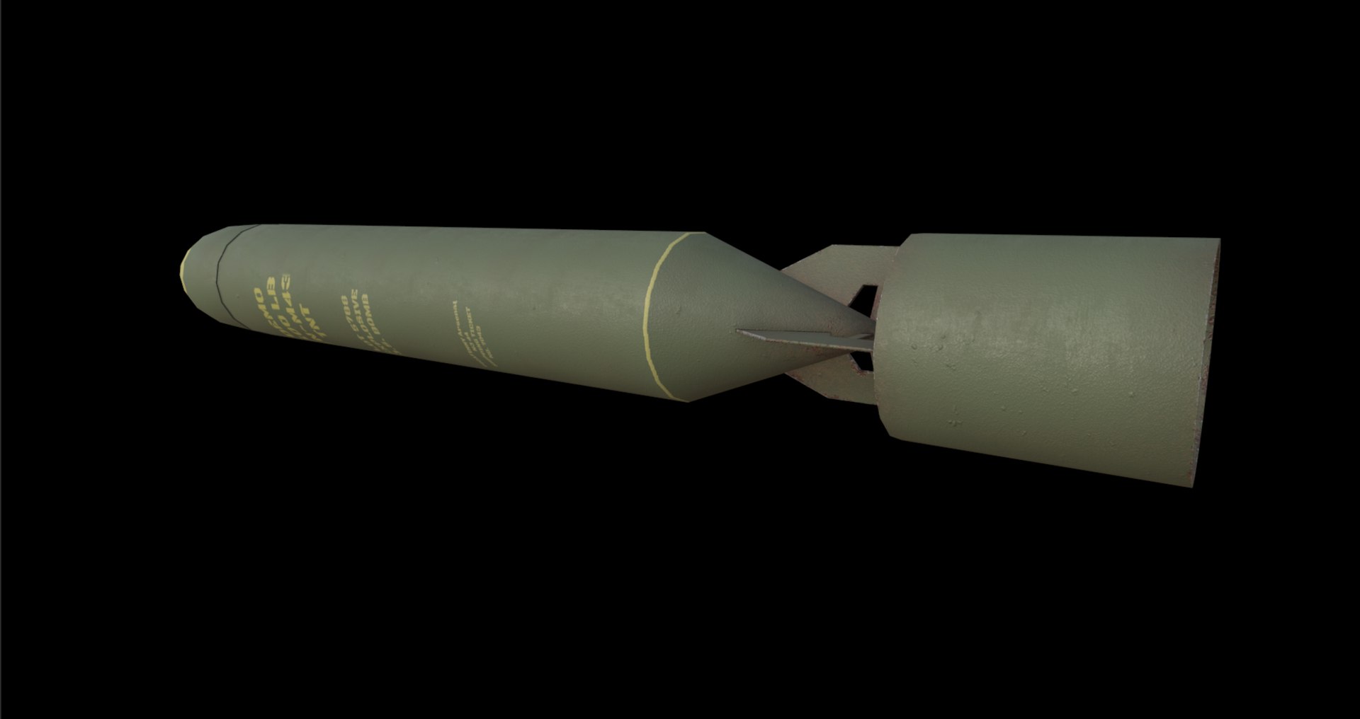 Armor Piercing Bomb 02 3D Model - TurboSquid 2275632