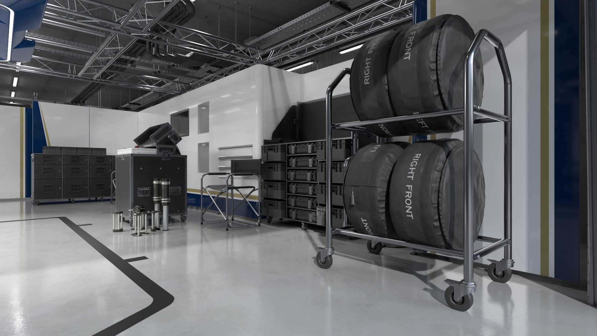 Racing Team Garage 2 Equipped 3D Model - TurboSquid 2275739