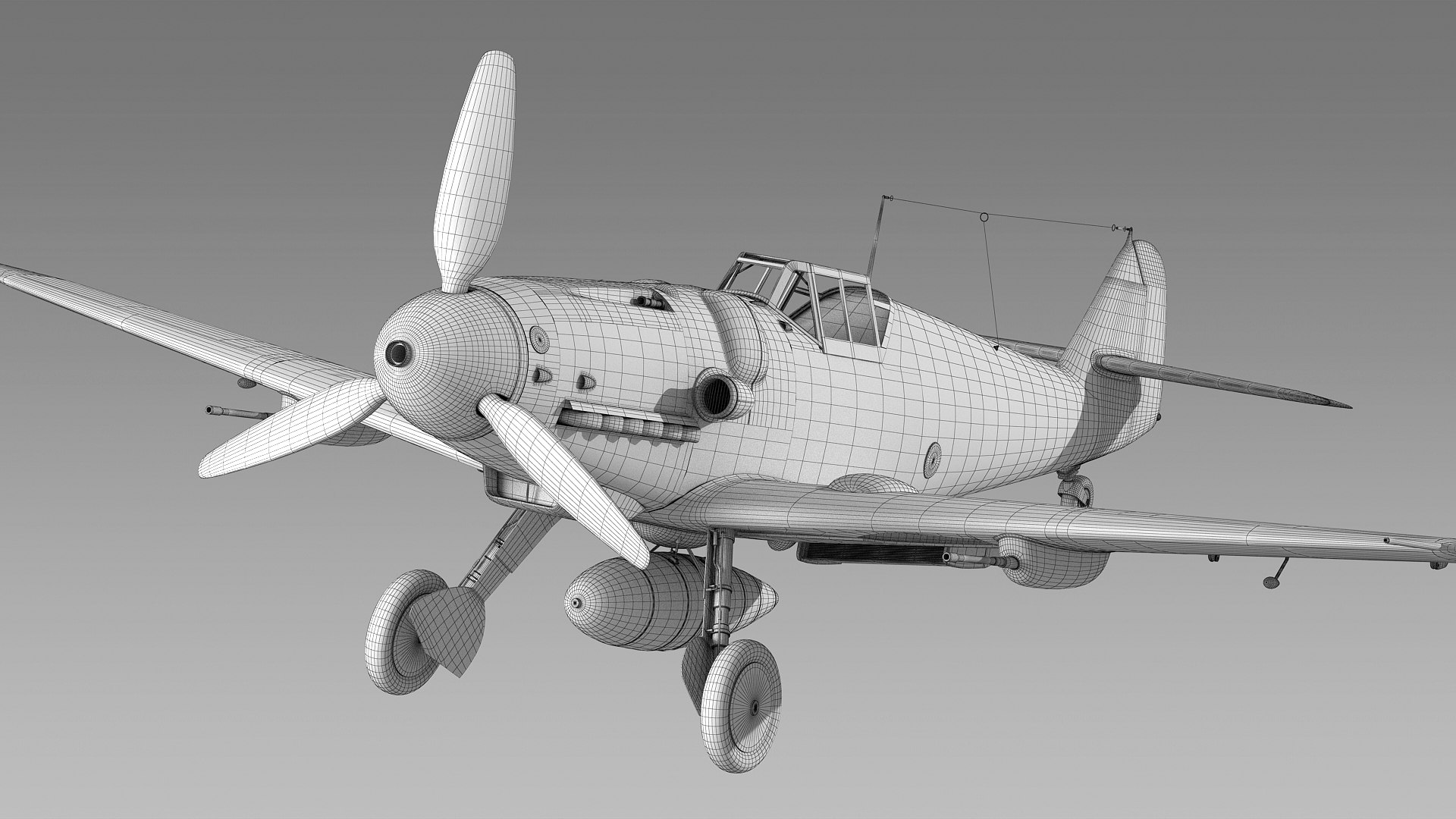3D Messerschmitt Bf 109 model - TurboSquid 1827001