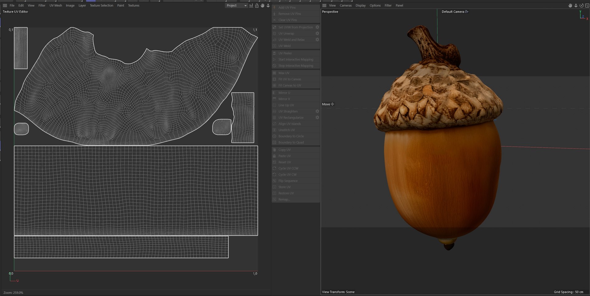 3D Model Acorn Set - TurboSquid 2408816