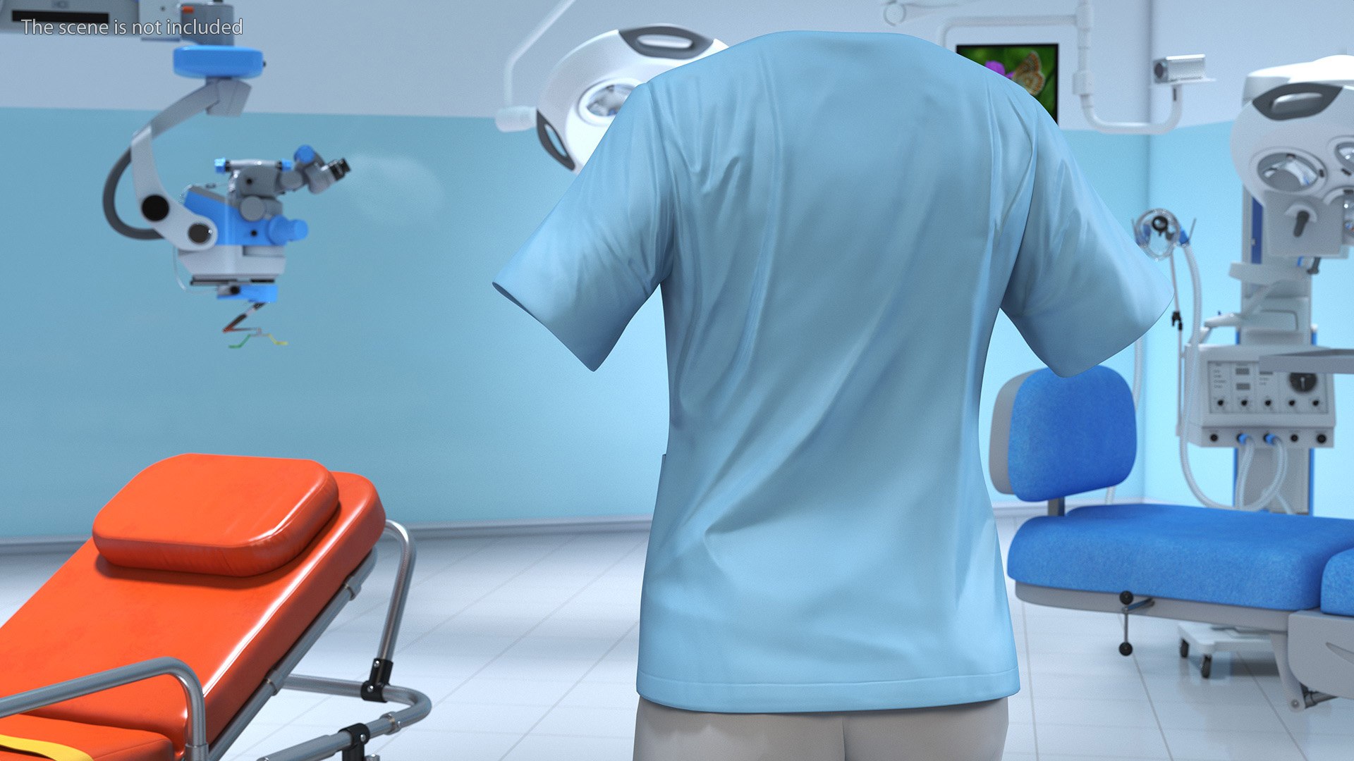 3D Medical Scrub Top Model - TurboSquid 2192786