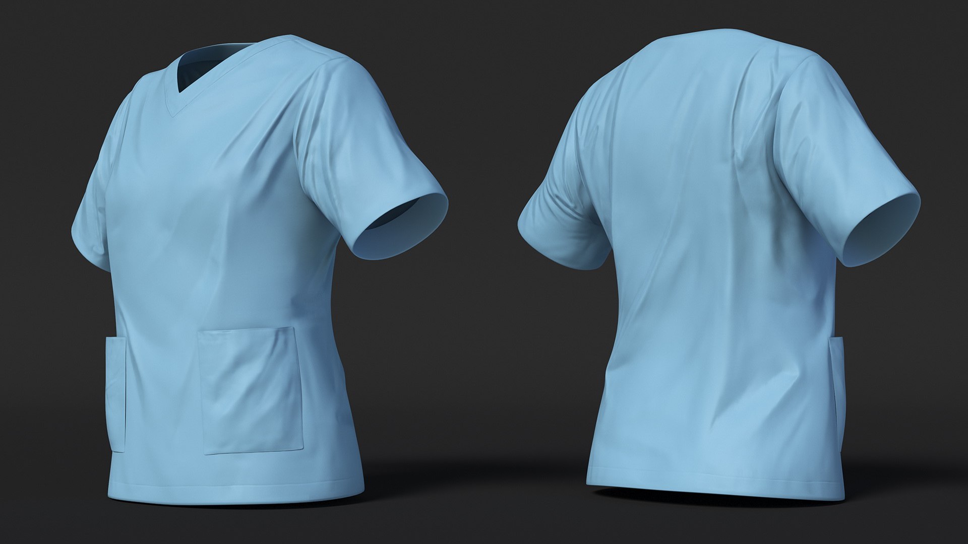 3D Medical Scrub Top Model - TurboSquid 2192786
