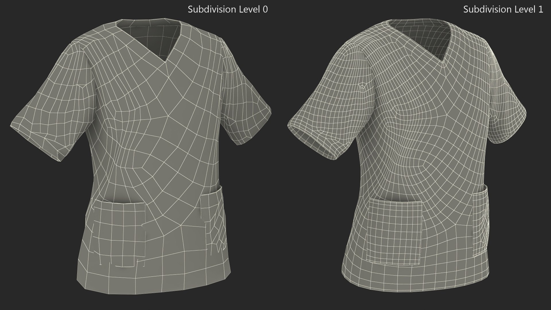 3D Medical Scrub Top Model - TurboSquid 2192786