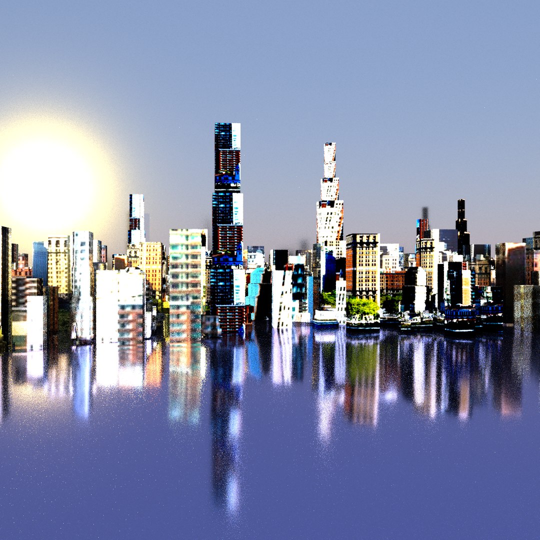 Cityscape At Daylight Model - TurboSquid 1776366