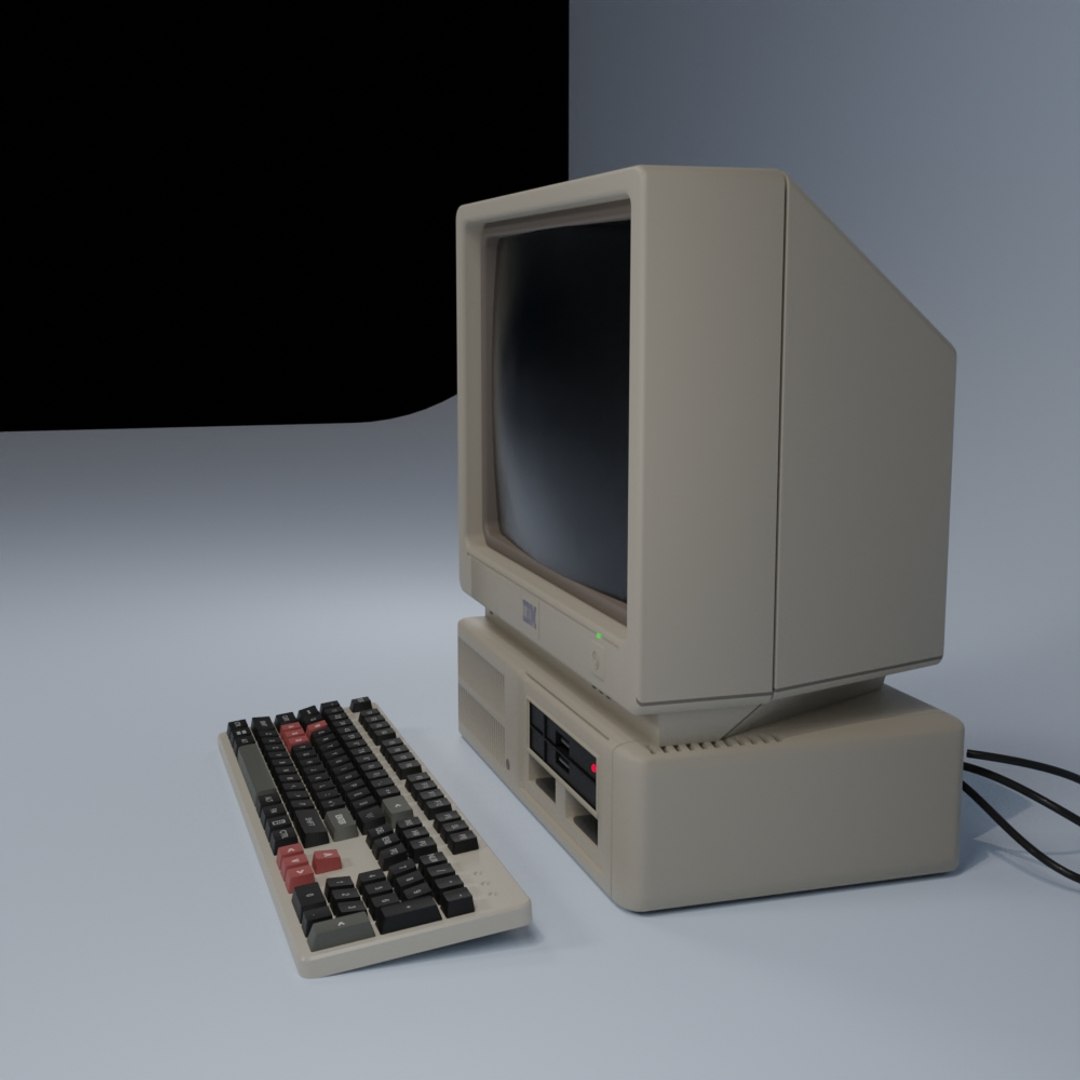IBM Retro PC 3D - TurboSquid 1727659