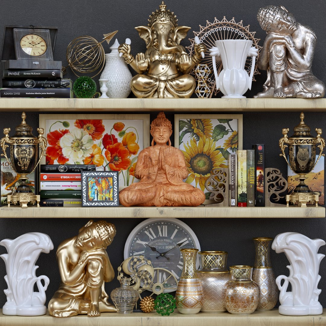 3d Model Decorative Set Turbosquid 1400262