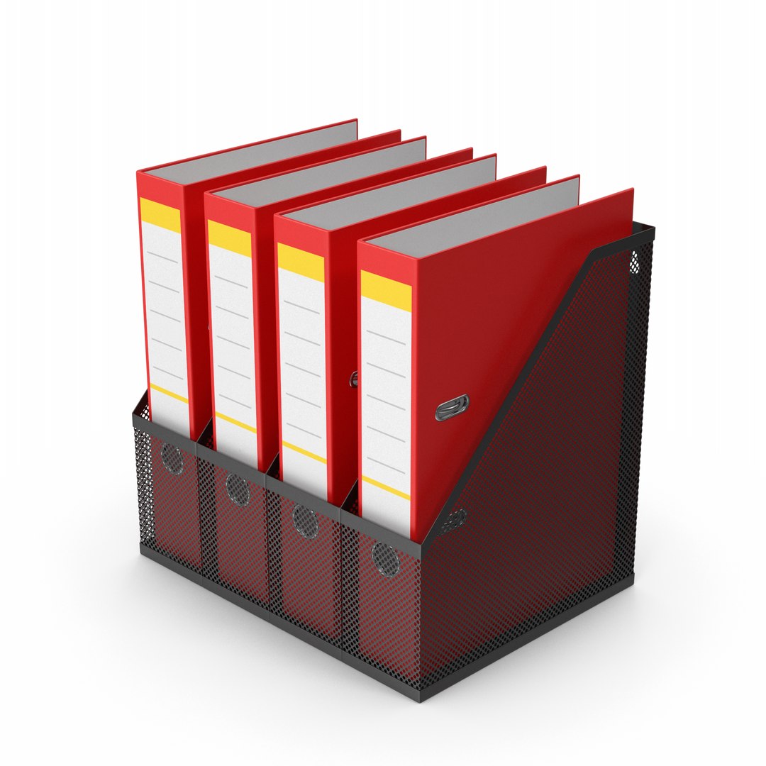 3D model File Holder And Document Storage Binders1 - TurboSquid 2179815