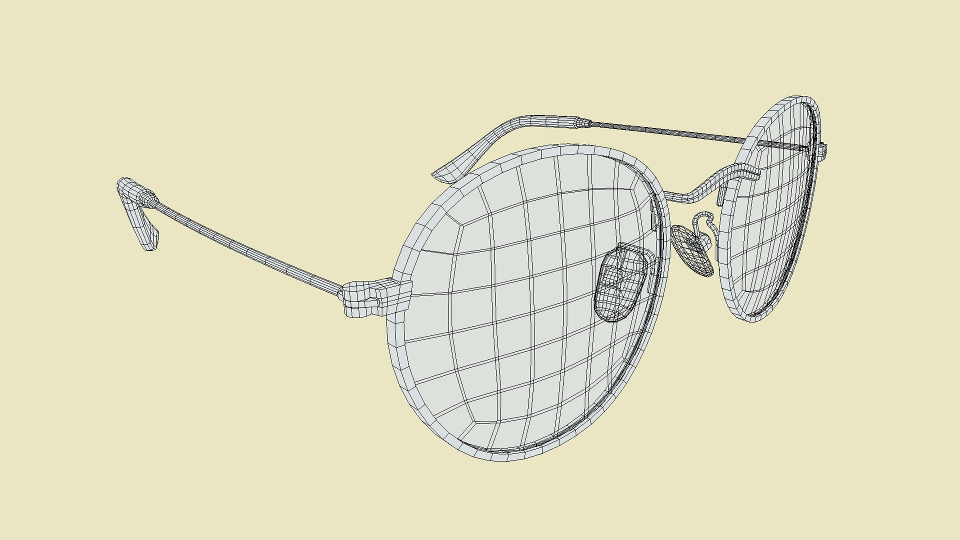 3D Round Polarized Sunglasses Low Poly PBR Realistic - TurboSquid 1930532