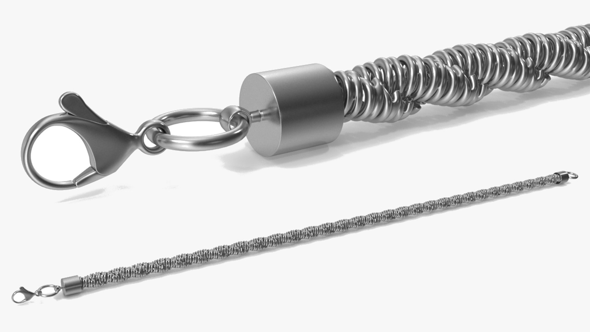 Rope Chain Silver 3D Model - TurboSquid 2243119
