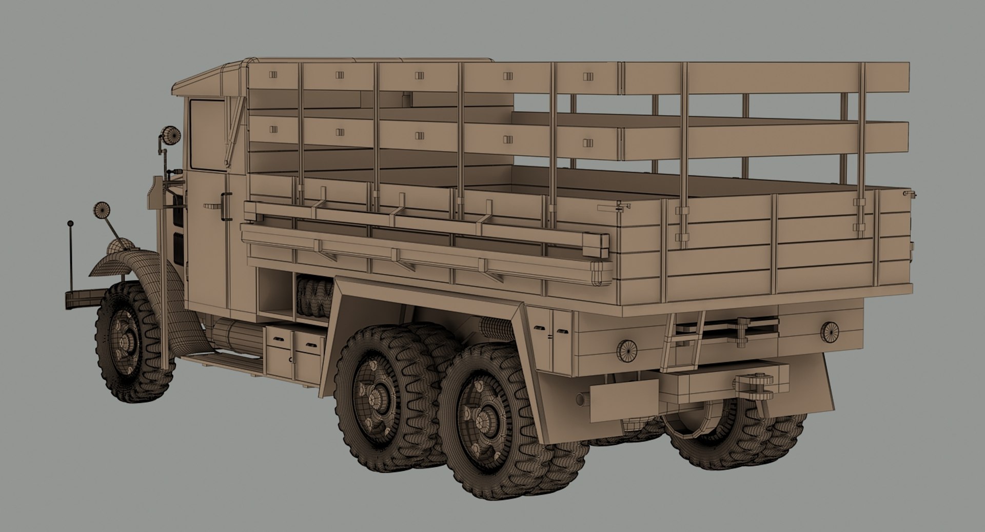 3d Model Ww2 German Krupp Truck