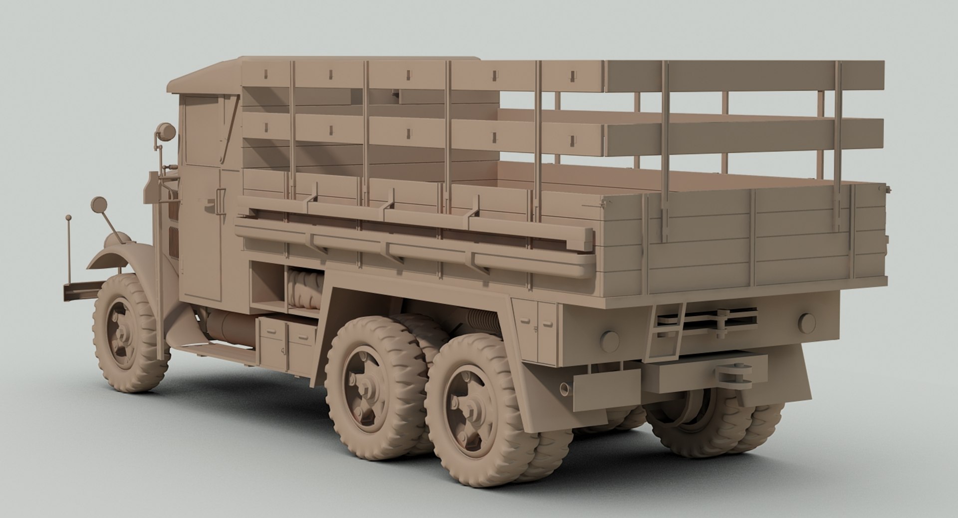 3d Model Ww2 German Krupp Truck