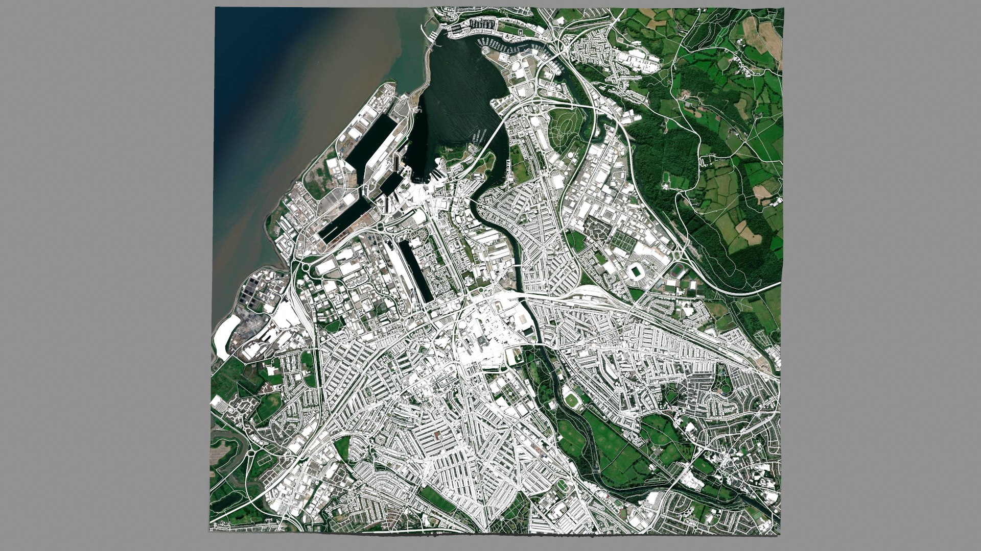 Cityscape Cardiff Great Britain 3D Model - TurboSquid 1999268