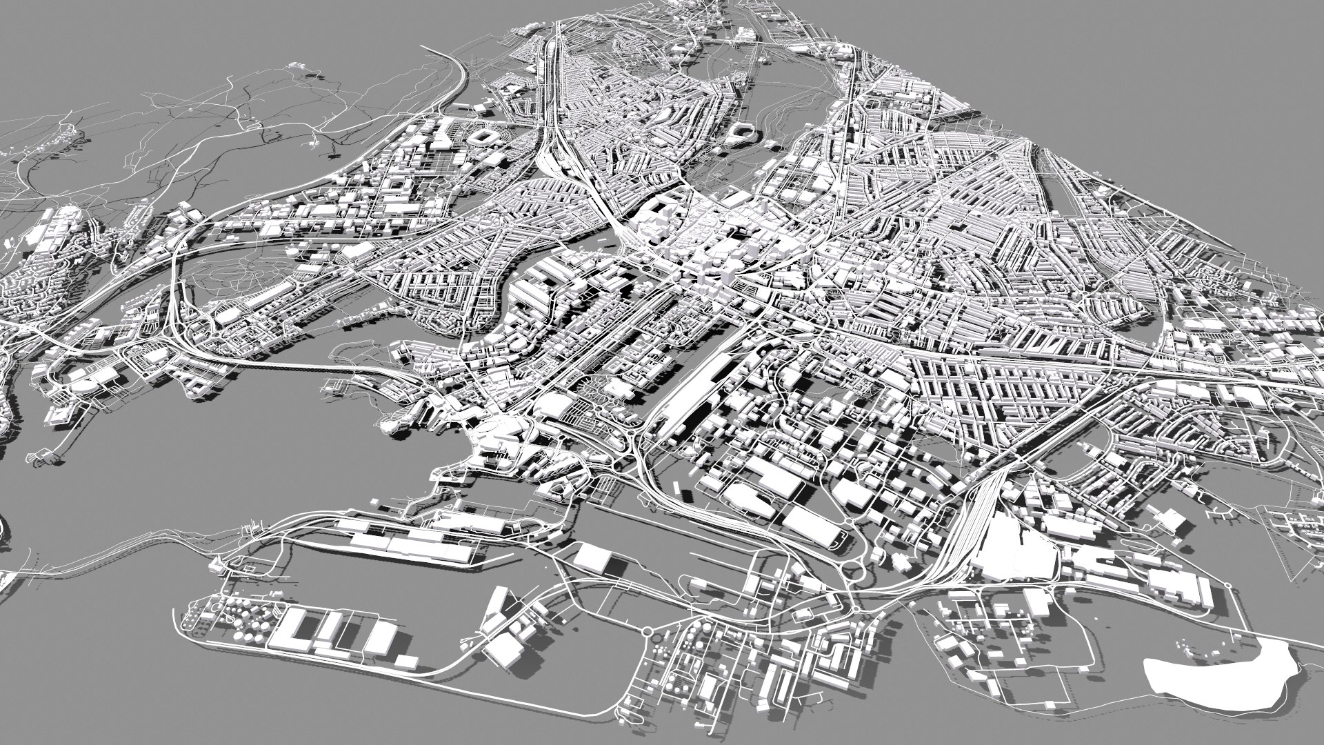 Cityscape Cardiff Great Britain 3D Model - TurboSquid 1999268