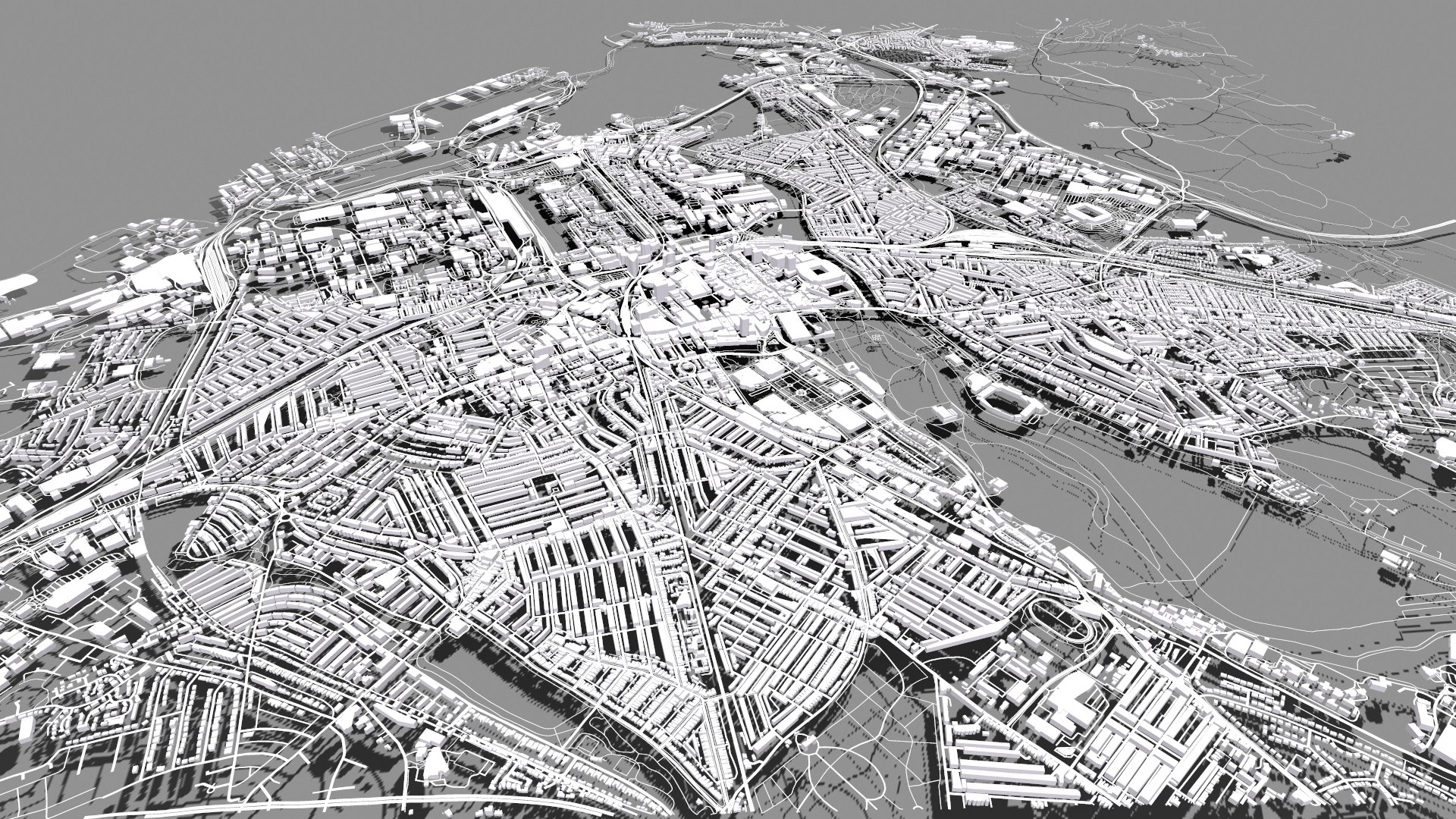 Cityscape Cardiff Great Britain 3D Model - TurboSquid 1999268