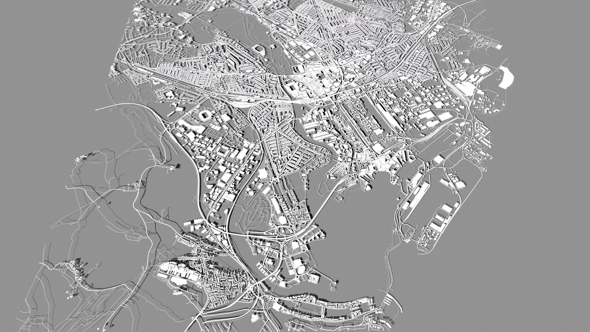 Cityscape Cardiff Great Britain 3D Model - TurboSquid 1999268