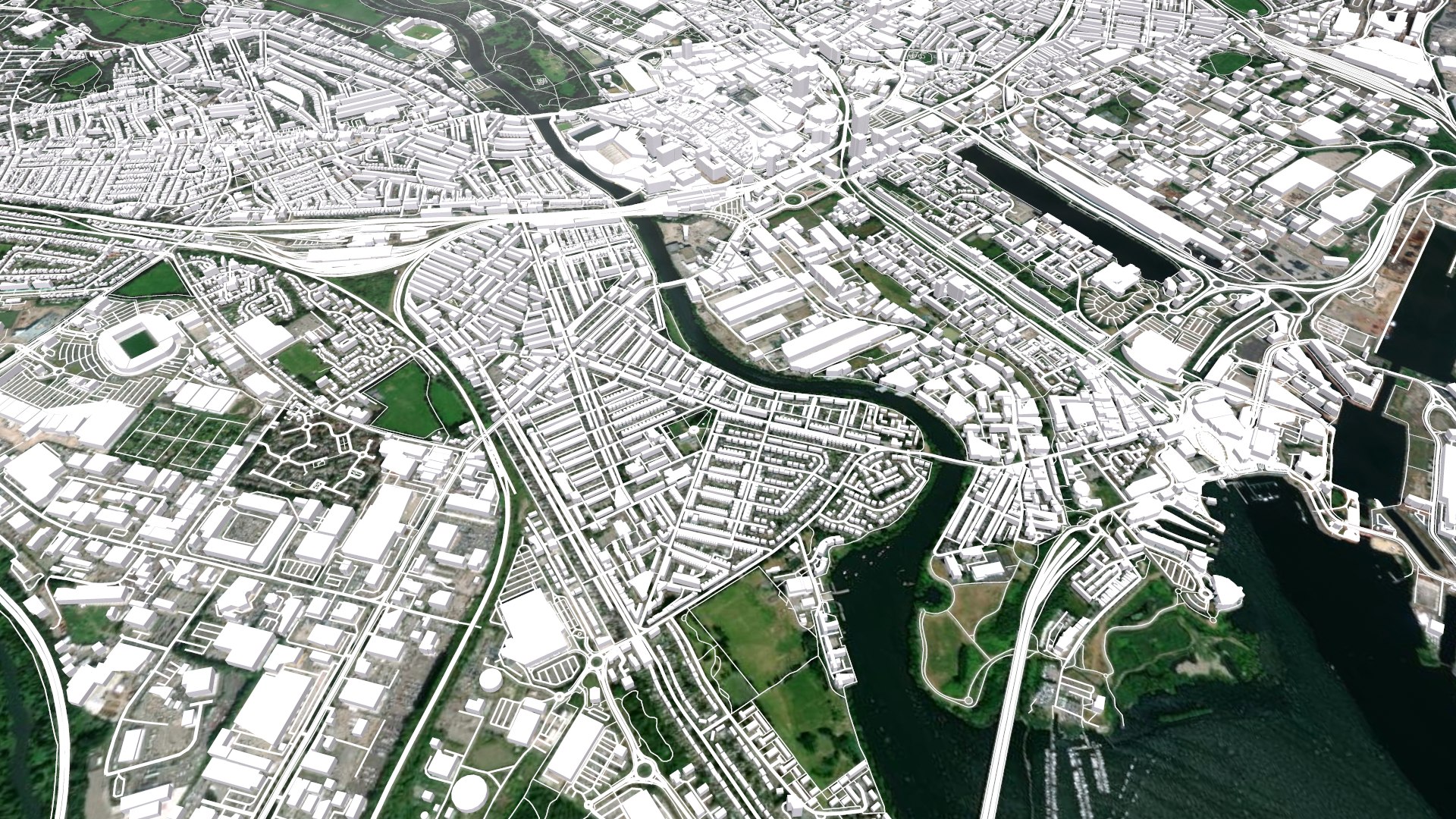 Cityscape Cardiff Great Britain 3D Model - TurboSquid 1999268