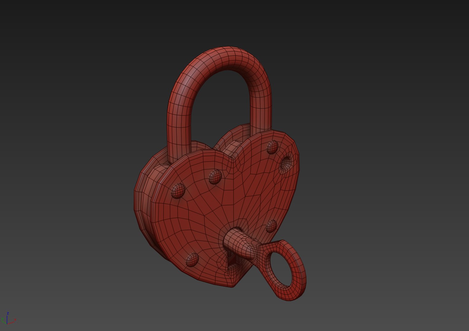 3D Model Heart Lock 2 - TurboSquid 1852372