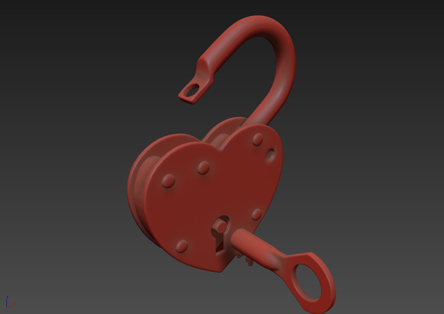 3D Model Heart Lock 2 - TurboSquid 1852372