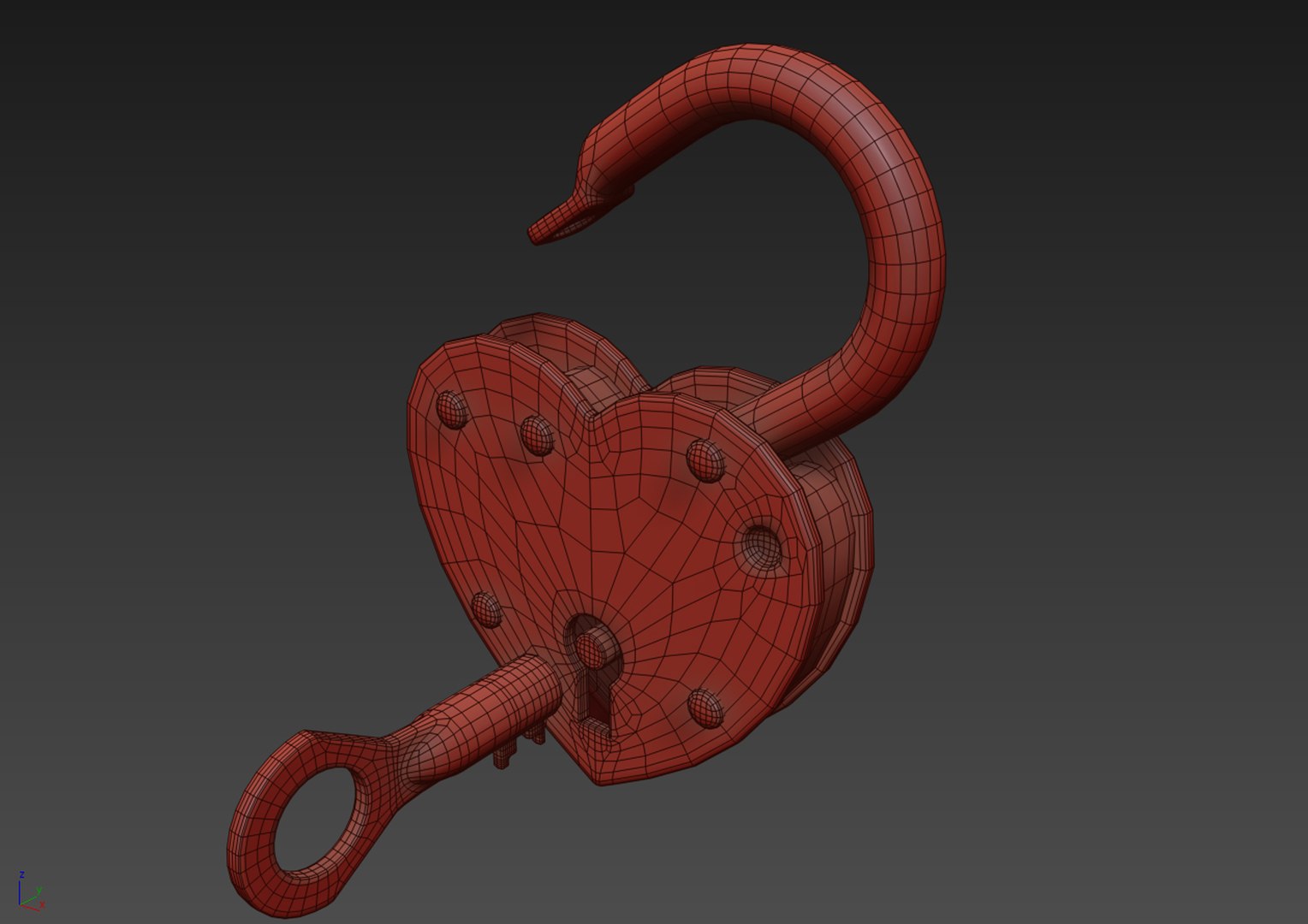 3D Model Heart Lock 2 - TurboSquid 1852372