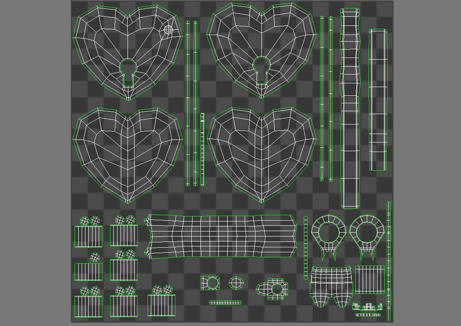 3D Model Heart Lock 2 - TurboSquid 1852372