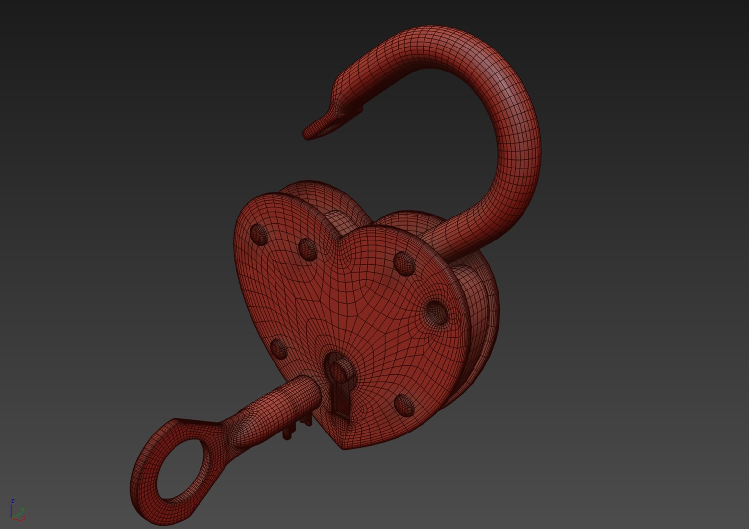3D Model Heart Lock 2 - TurboSquid 1852372