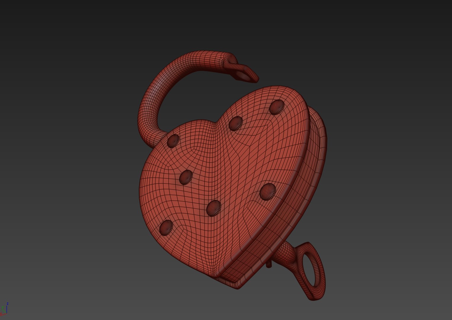 3D Model Heart Lock 2 - TurboSquid 1852372