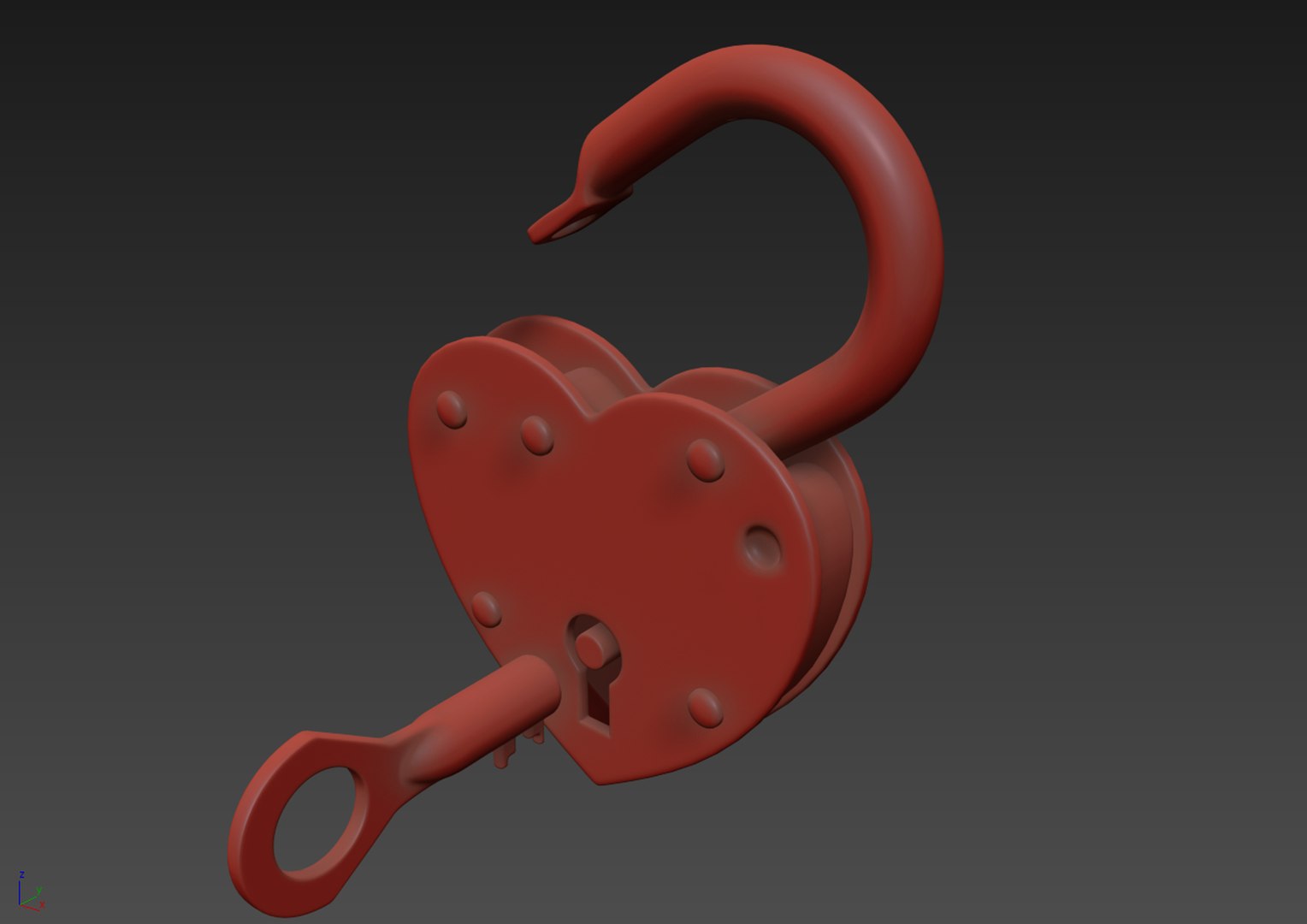 3D Model Heart Lock 2 - TurboSquid 1852372