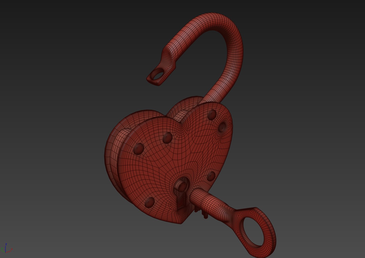 3D Model Heart Lock 2 - TurboSquid 1852372