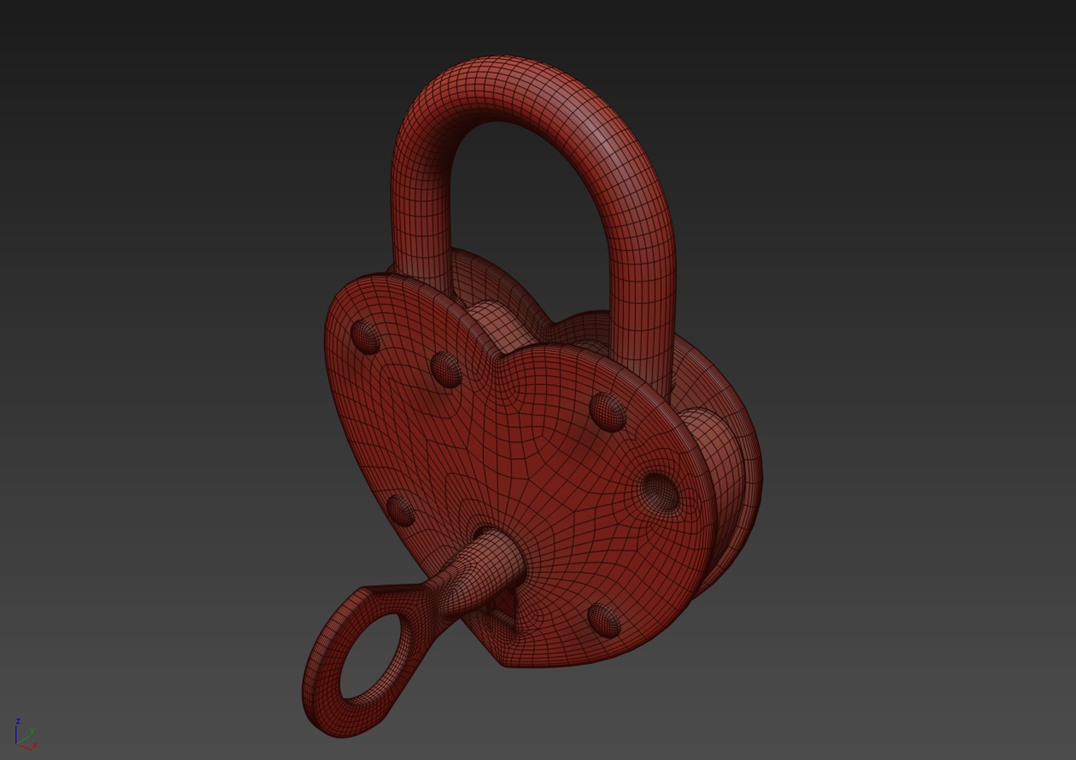 3D Model Heart Lock 2 - TurboSquid 1852372