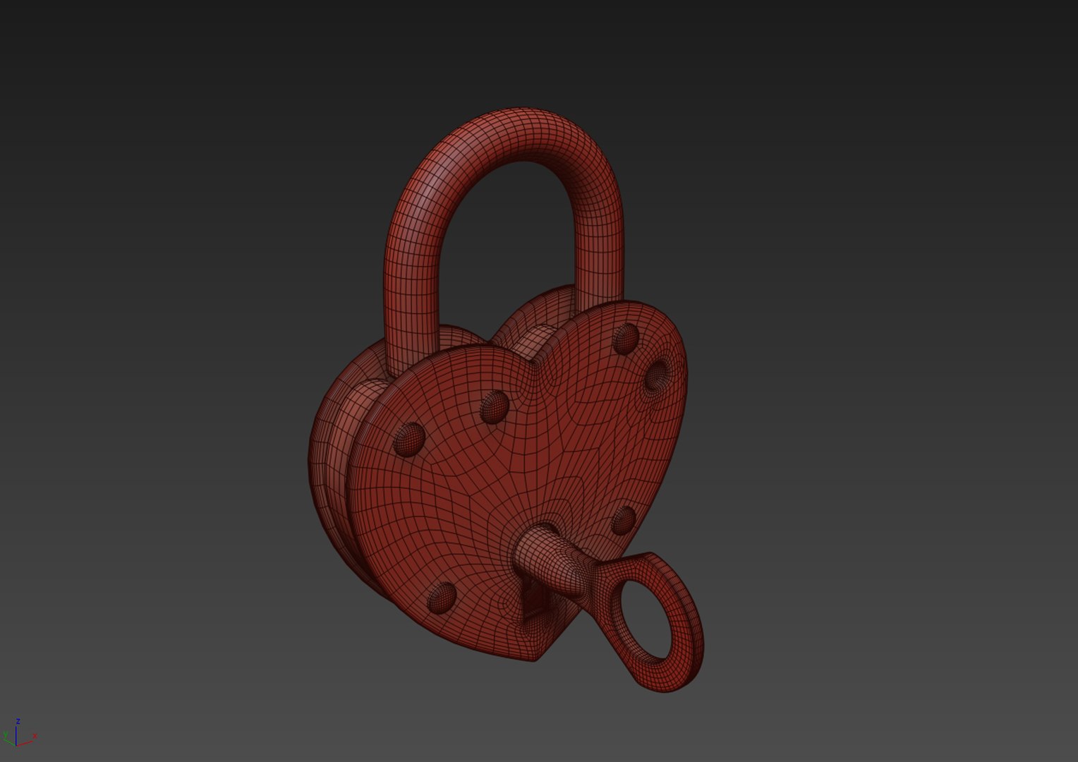 3D Model Heart Lock 2 - TurboSquid 1852372